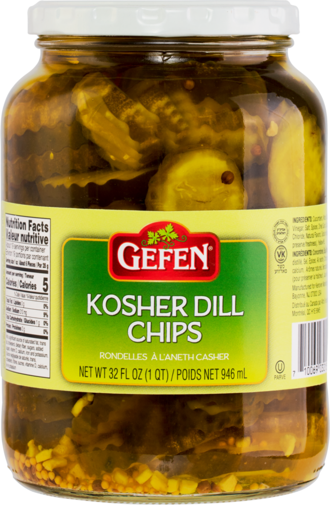 Pickles Dill Chips 32Oz Gefen - Kayco