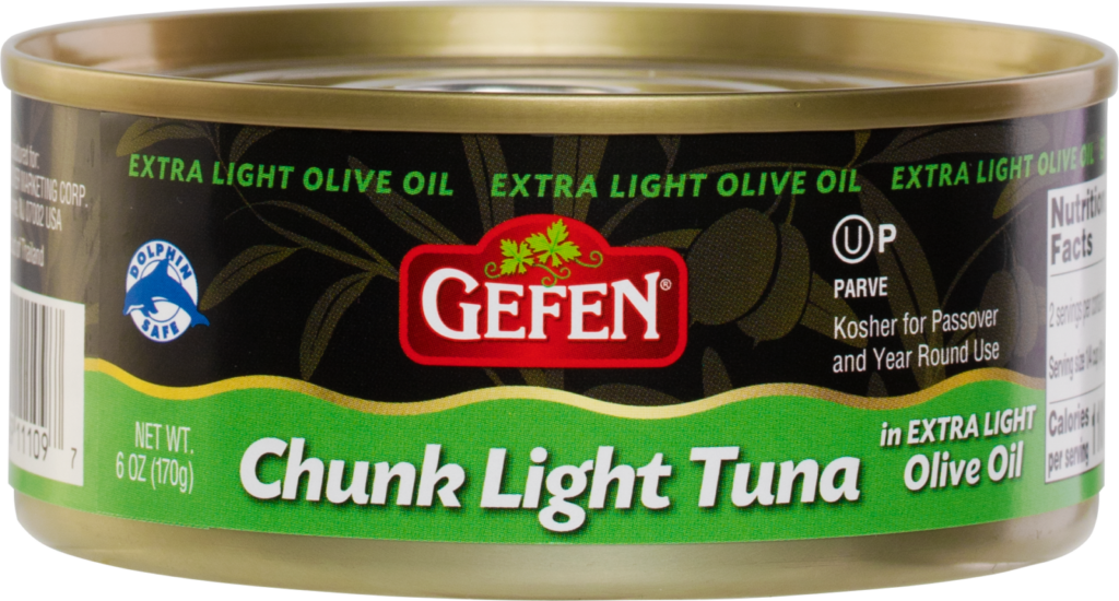 Tuna Chunk Lite In Ex Lite Olive Oil 6Oz Gefen (P) Eoe - Kayco