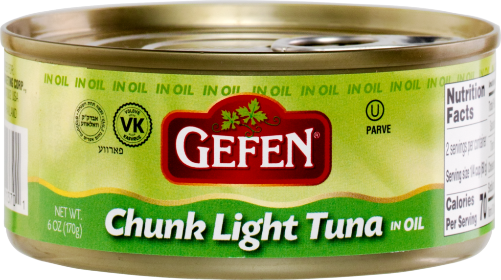 Tuna Chunk Lite In Oil 6Oz Gefen (D) Eoe - Kayco