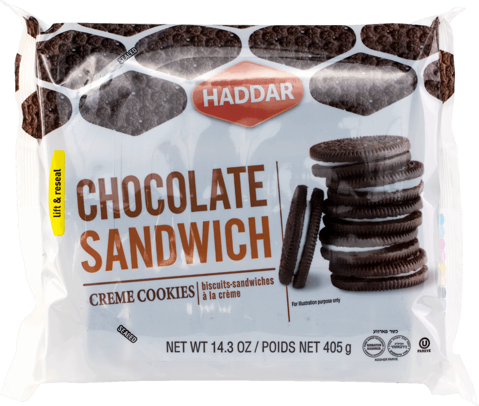 Haddar Premium Chocolate Creme Sandwich Cookies - Kayco