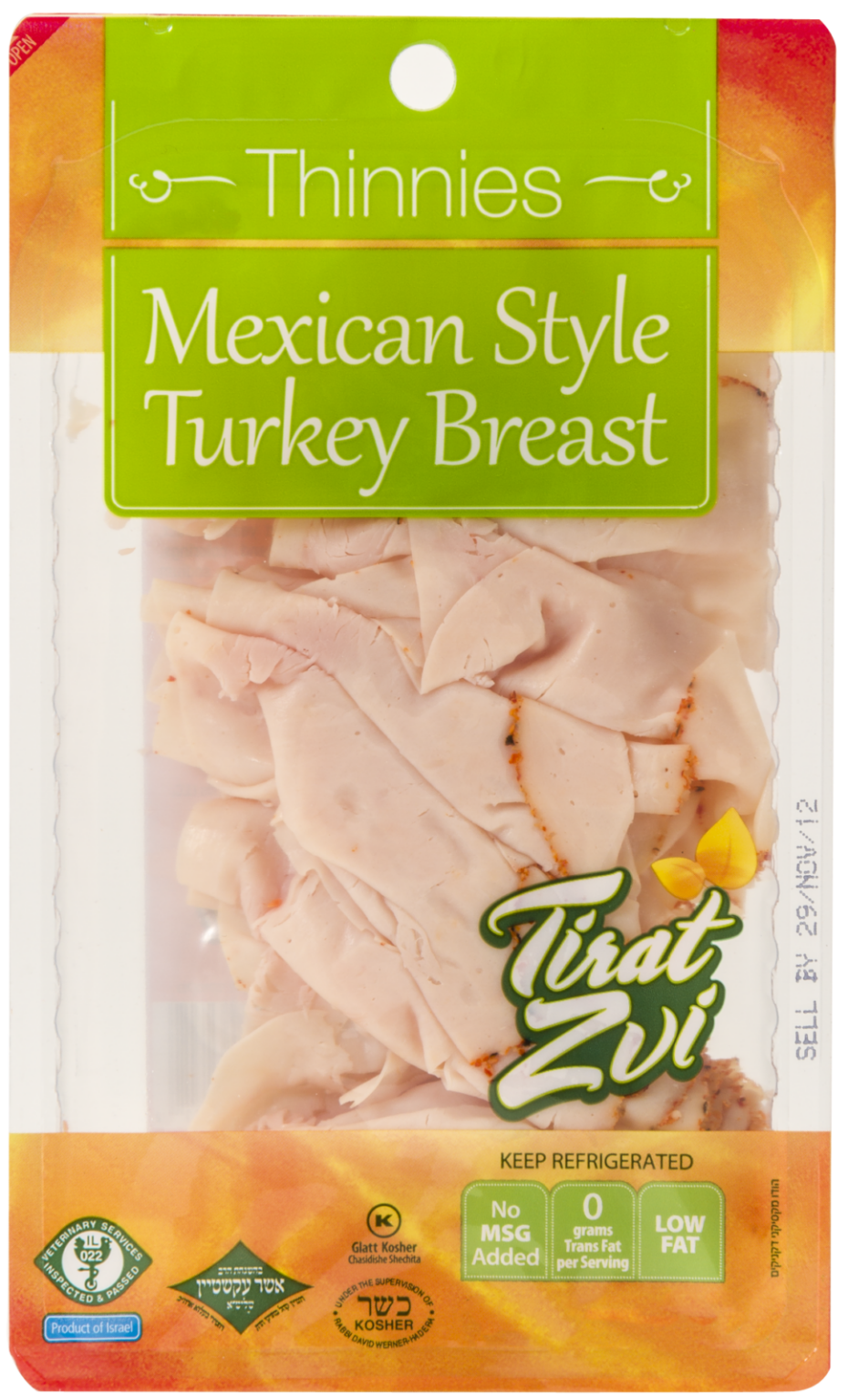 Tirat Zvi Thinnies 6.5oz Mexican Turkey Breast - Kayco