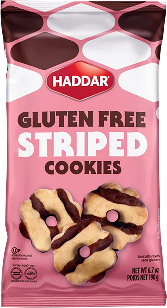 Cookies Striped Gluten Free 6.75Oz Haddar (P) - Kayco