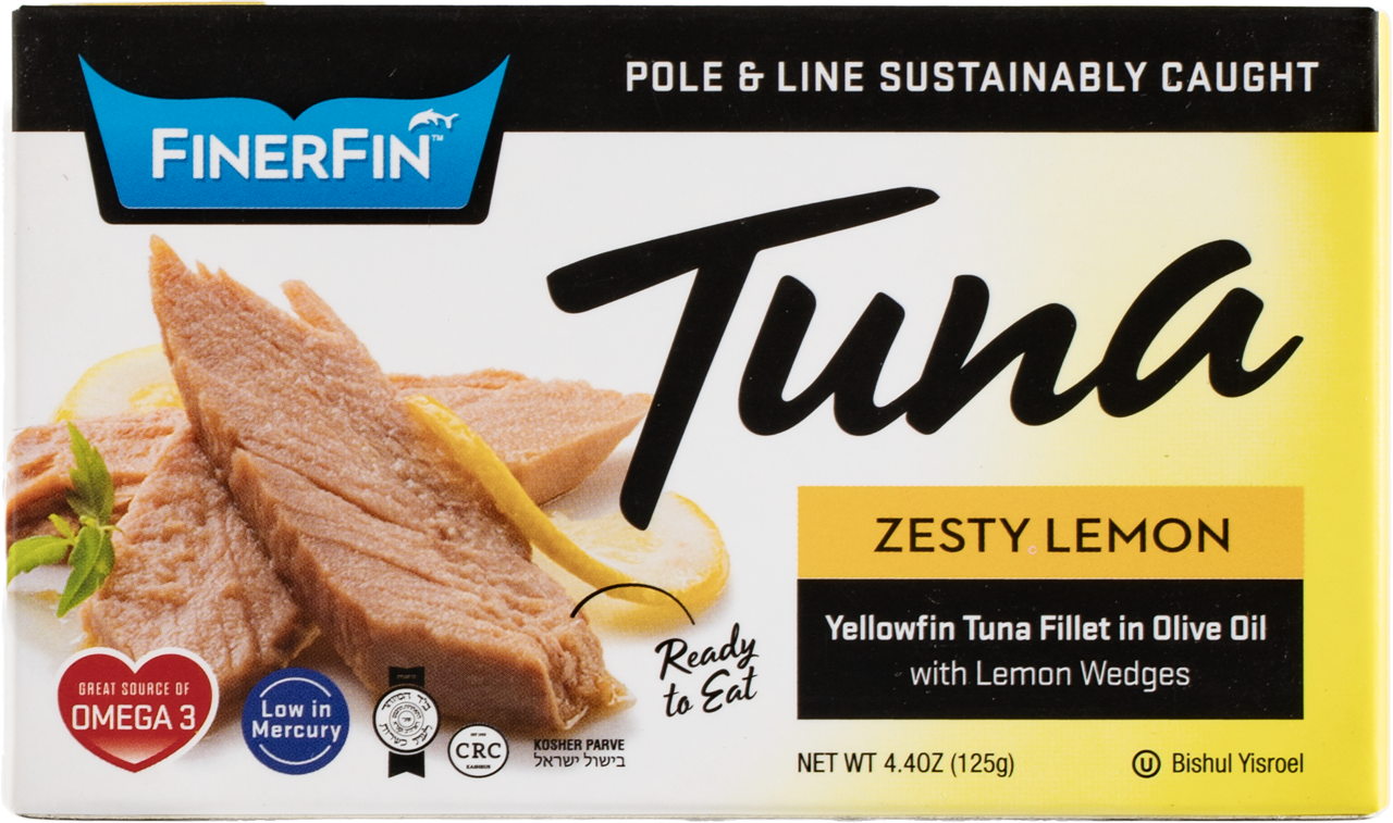 Tuna Fillet Zesty Lemon 4.4Oz Finer Fin - Kayco